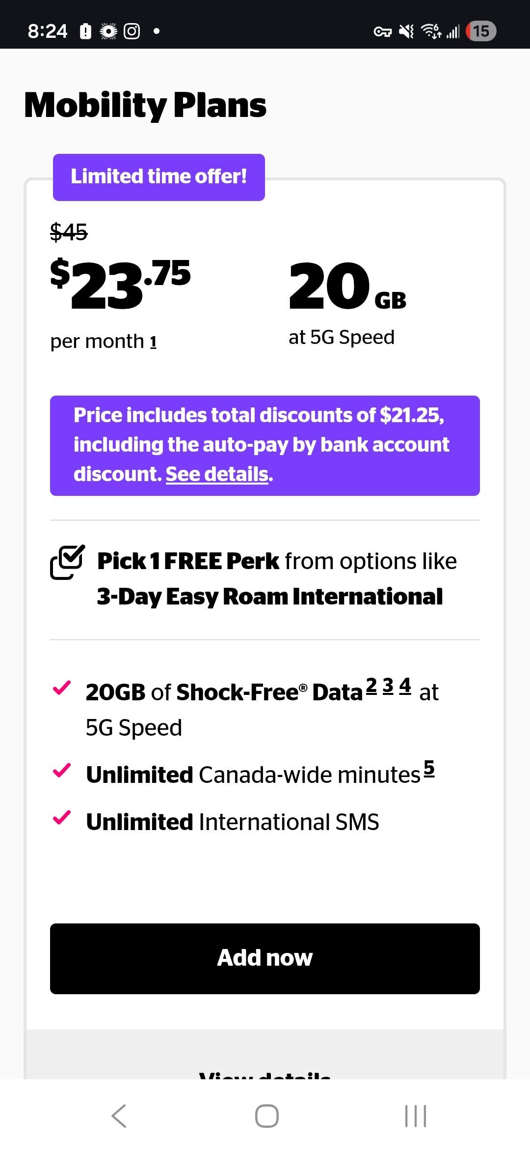 [Koodo] Koodo Flash Sale - $23.75 for 20GB@5G - RedFlagDeals.com Forums