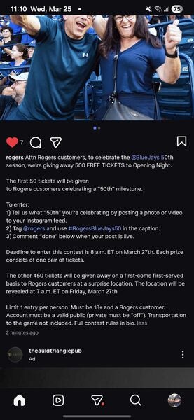 [Rogers] Toronto - 500 Free Blue Jays Tickets @ Rogers, March 27 ...