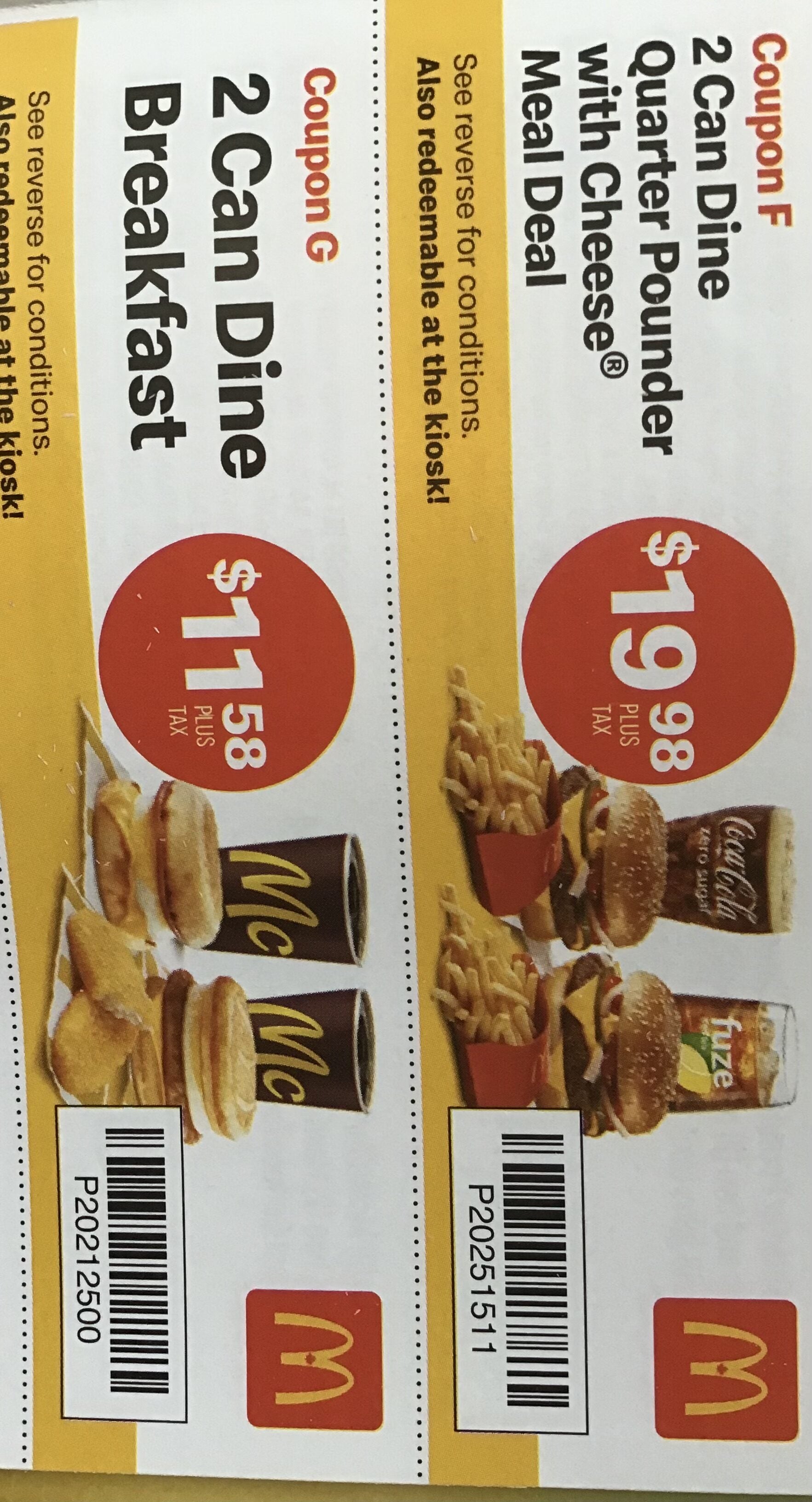 [McDonalds] print, digital & app coupons/kiosk codes Tuesday March 31 ...