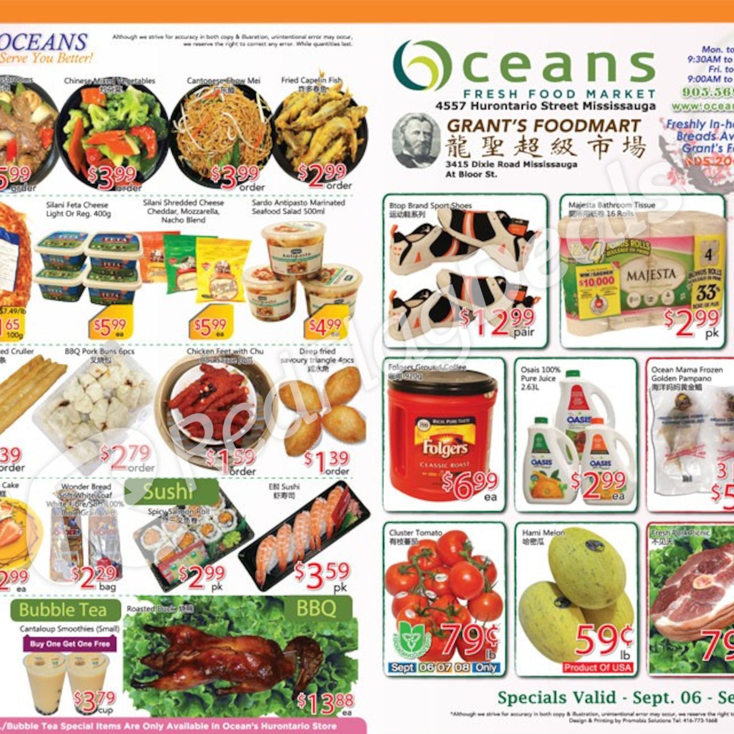 Oceans Fresh Food Market Weekly Flyer - Weekly Flyer - Sep 6 – 12 ...