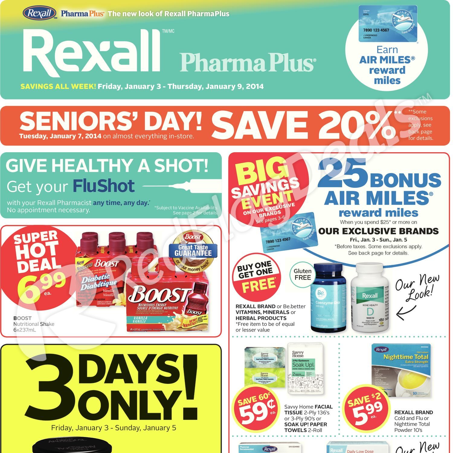 Rexall Weekly Flyer - Weekly Flyer - Jan 3 – 9 - RedFlagDeals.com