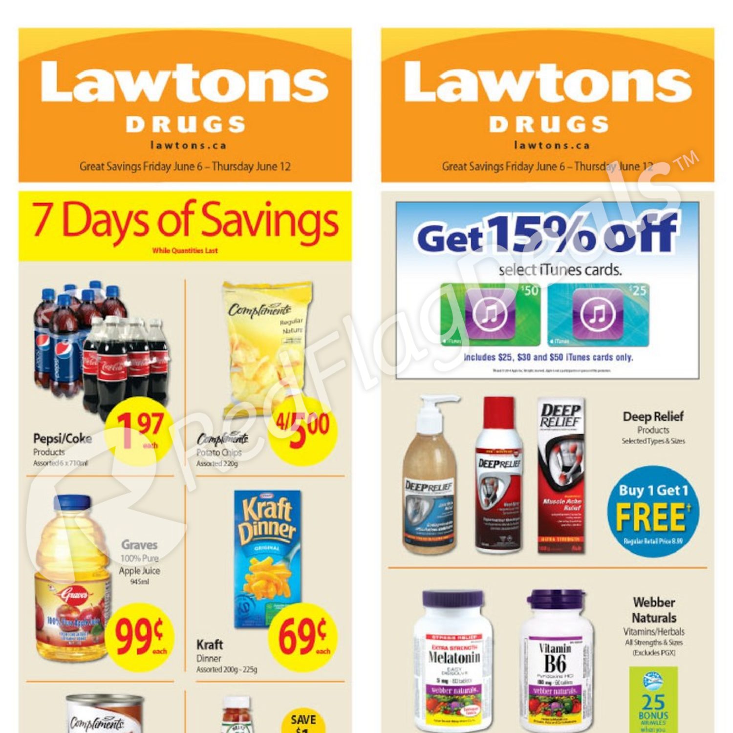 Lawtons Drugs Weekly Flyer - Weekly Flyer -7 Days of Savings - Jun 6 ...